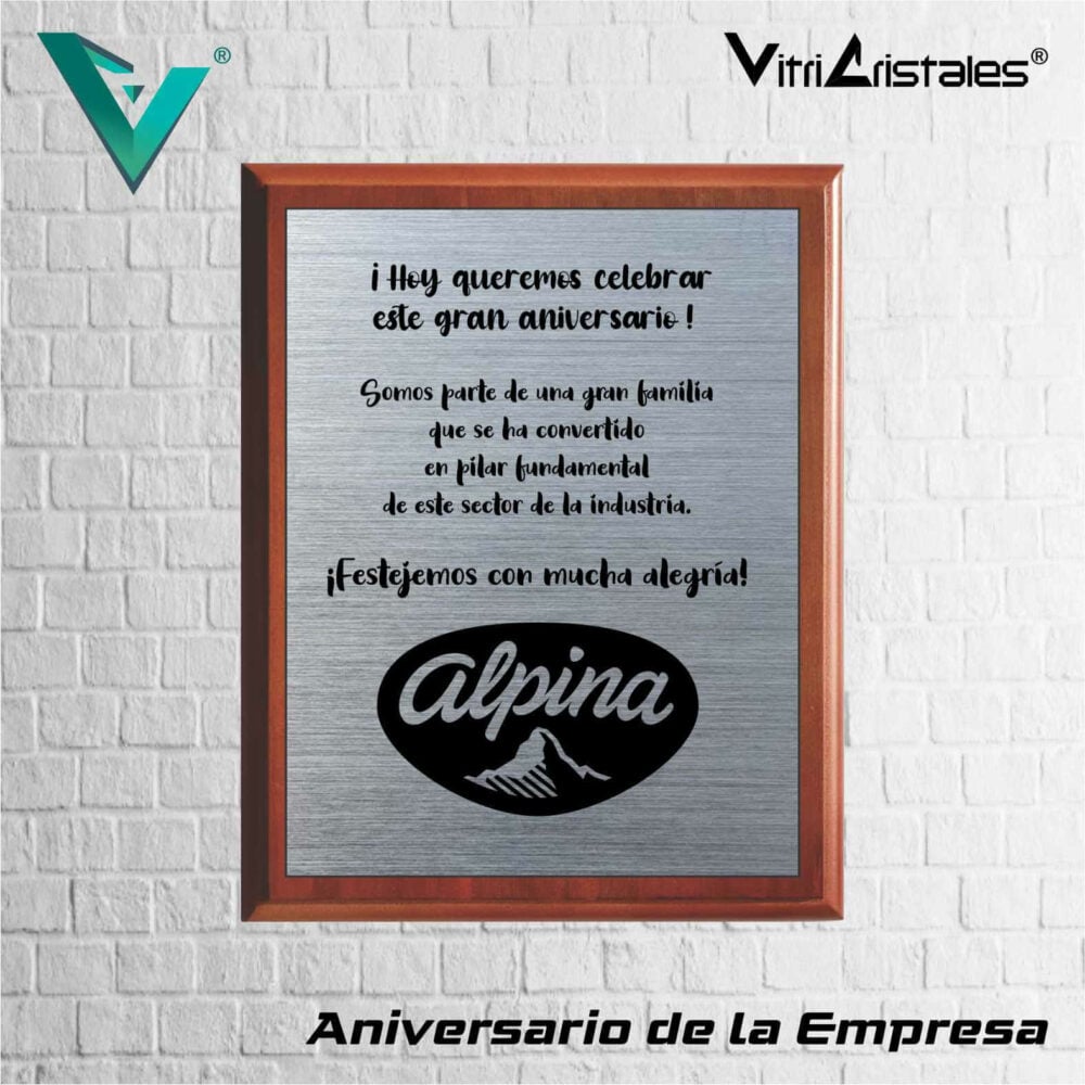 Palabras de agradecimiento por aniversario de empresa • VitriCristales | Placas de ...