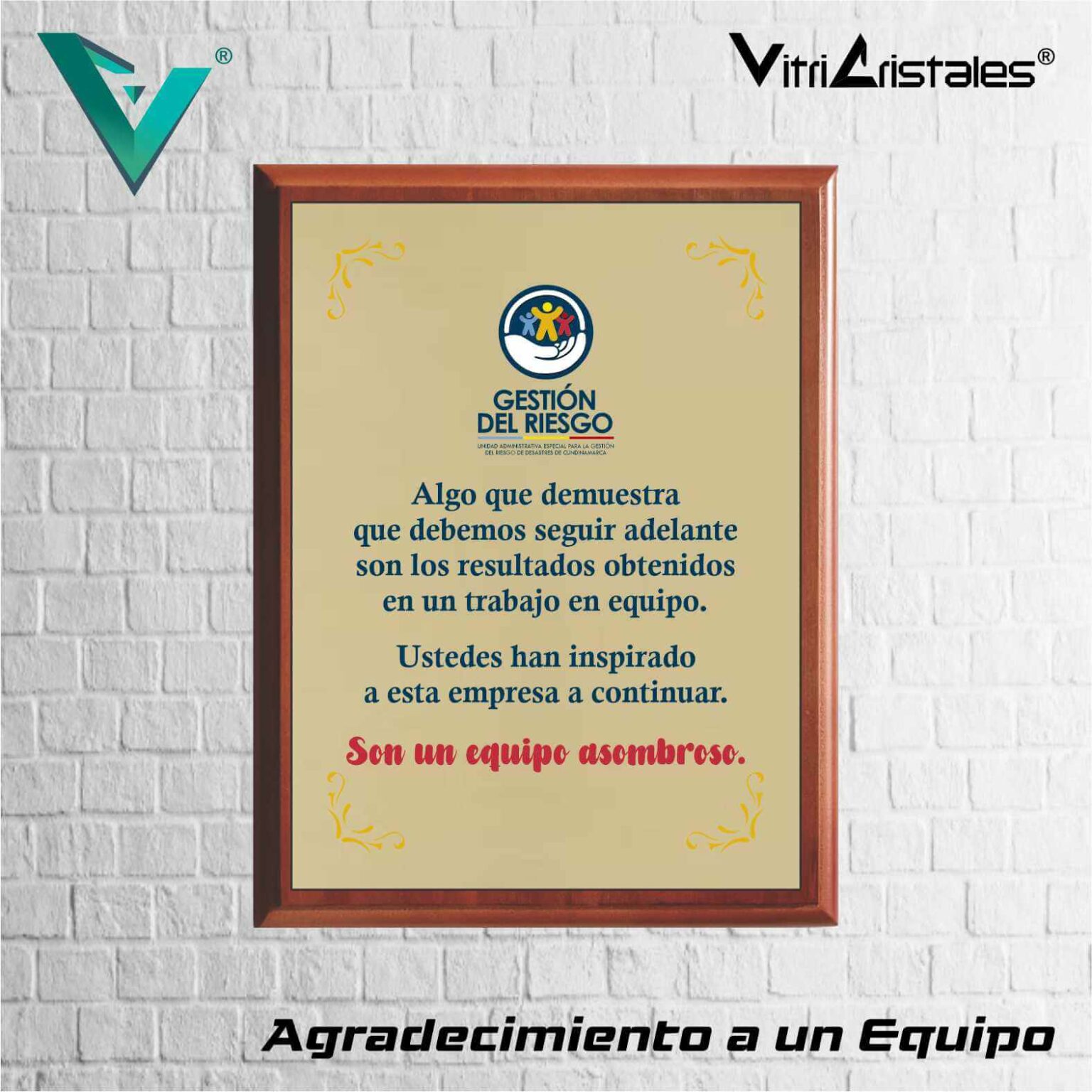 Palabras de agradecimiento al equipo de trabajo • VitriCristales ...